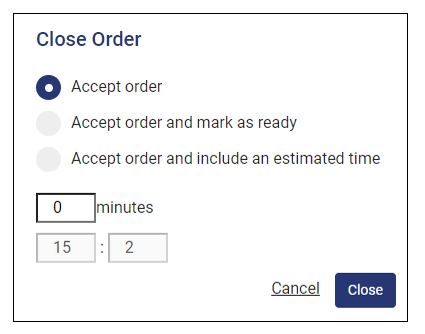 Accept or Reject an Order - GonnaOrder