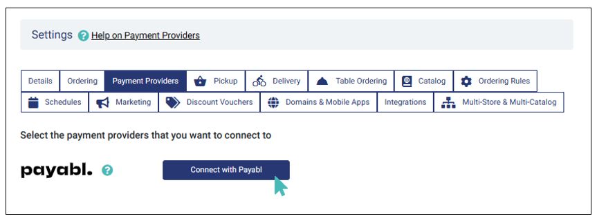 Use payabl. as a Payment Provider
